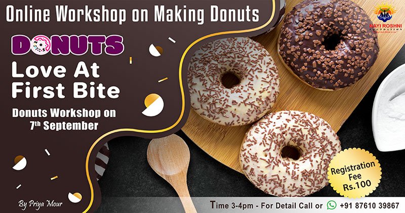 Online Workshop on Making Donuts - Nayi Roshni Foundation